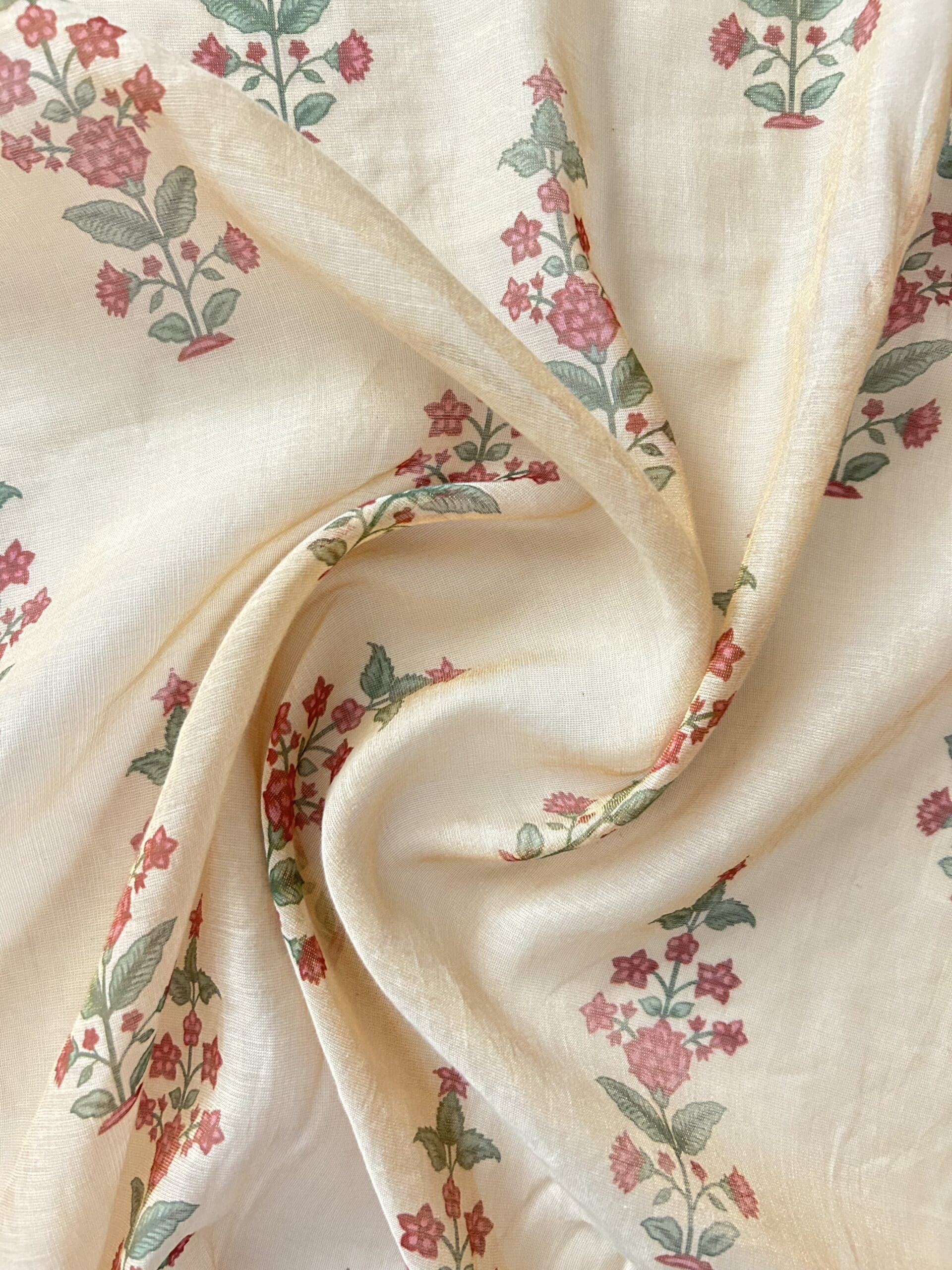 Silk Chanderi Tissue Print